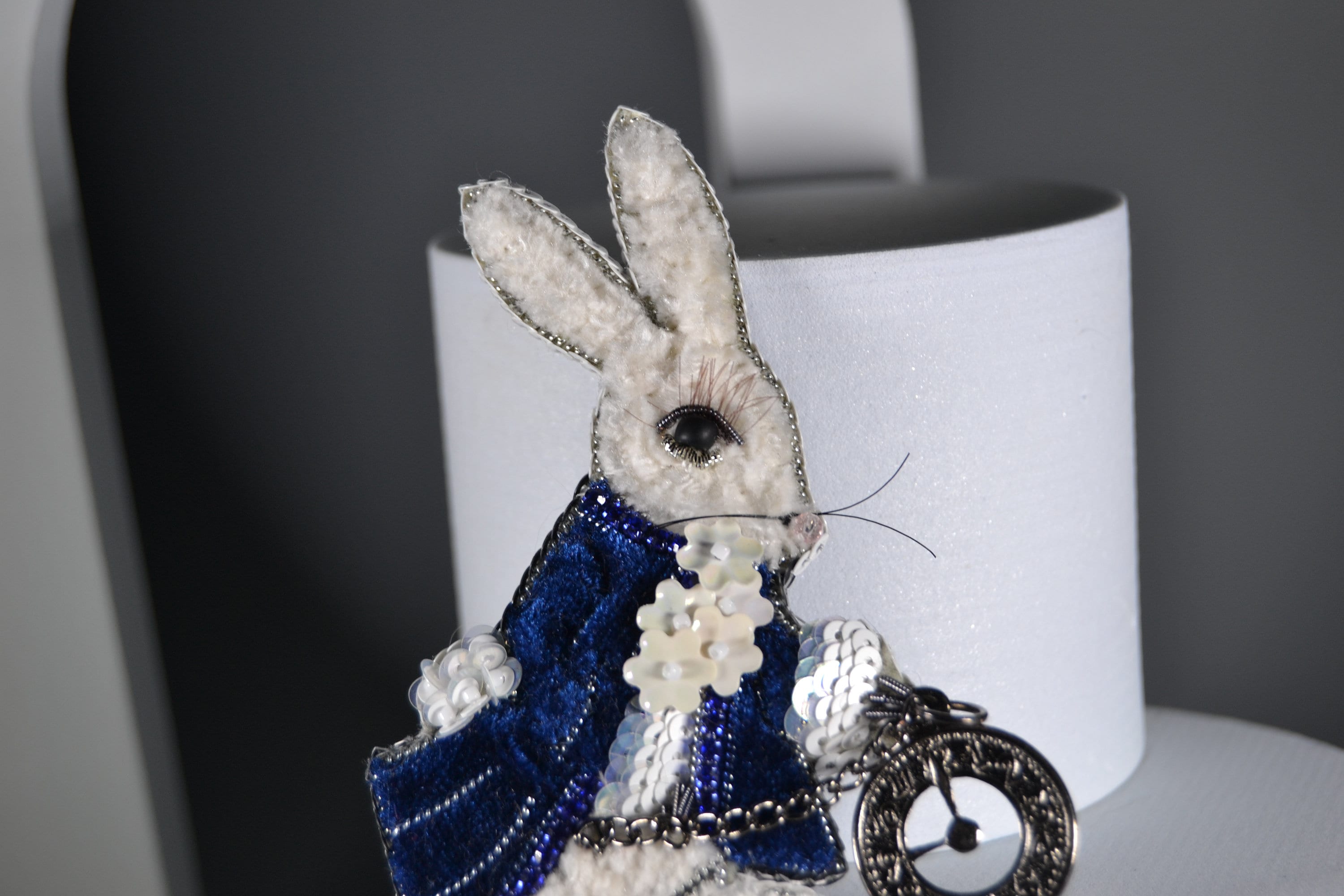 White Rabbit Pin Alice in Wonderland Pin Alice in Wonderland - Etsy