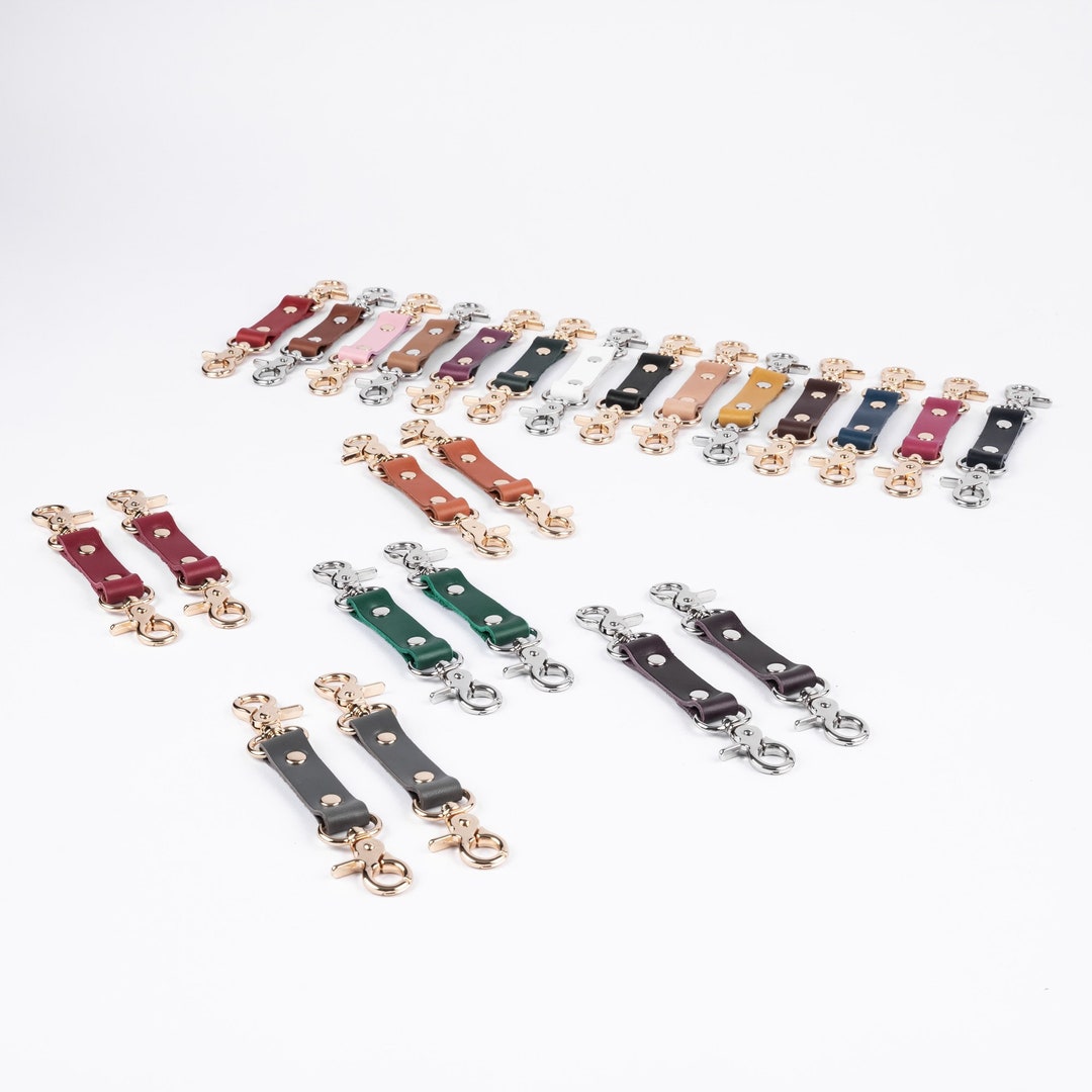 Two-way Connector – Italian Leather, Multiple Colors & Hardware Options ...