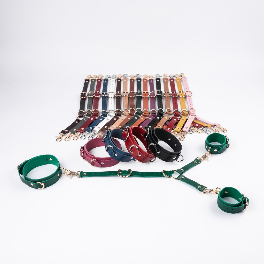 Y-HOG BDSM Restraints Set, Different Color and Hardware Options, Three ...