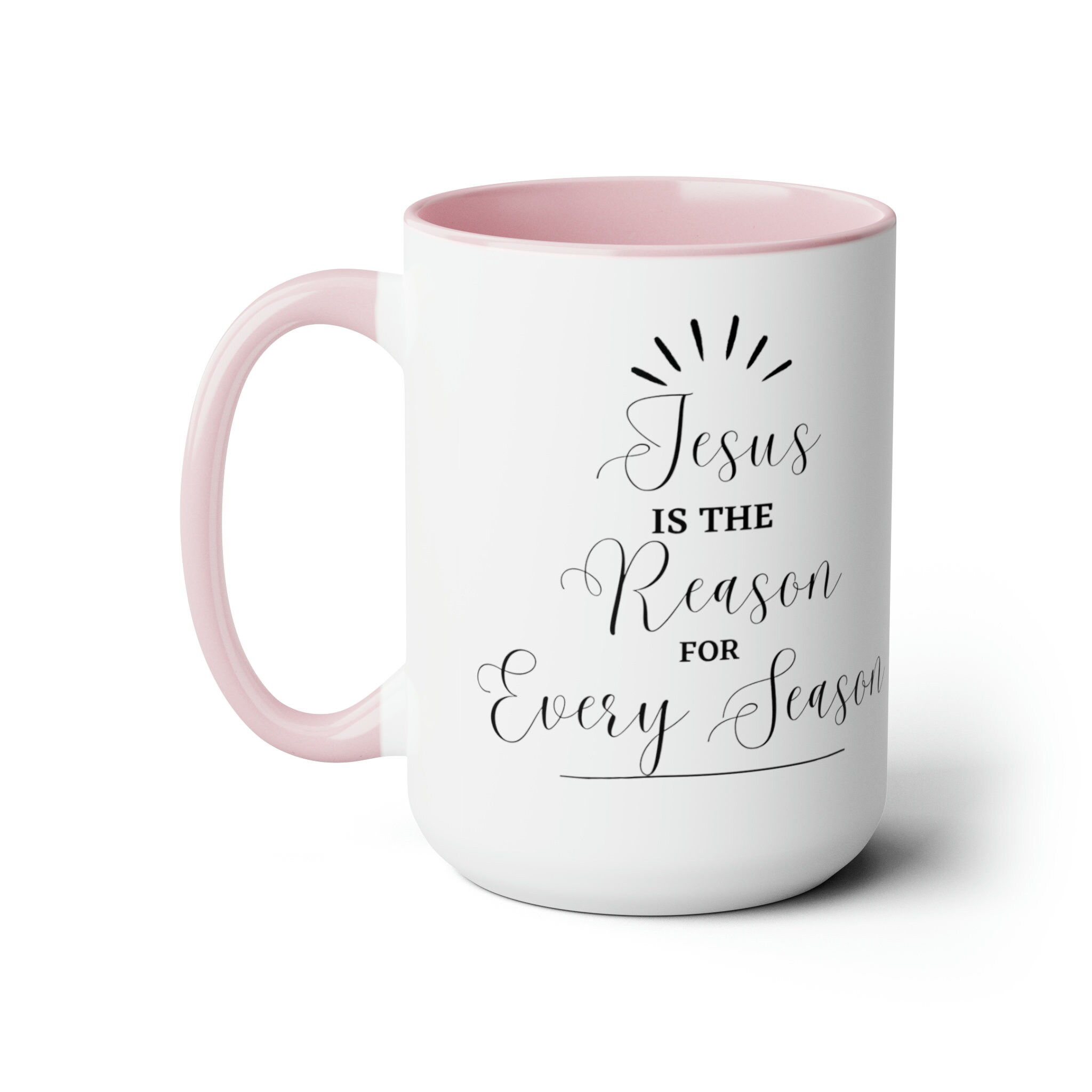 Jesus is the Reason for Every Season Two-tone Coffee Mugs, 15oz - Etsy