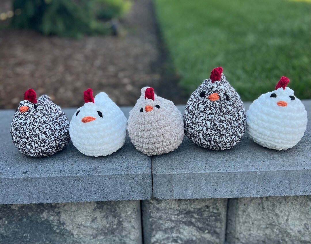 Crochet Chicken Plushie - Etsy