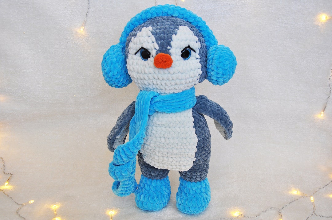 Paulie the Penguin PDF Amigurumi Pattern - Large Stuffed Penguin Animal ...