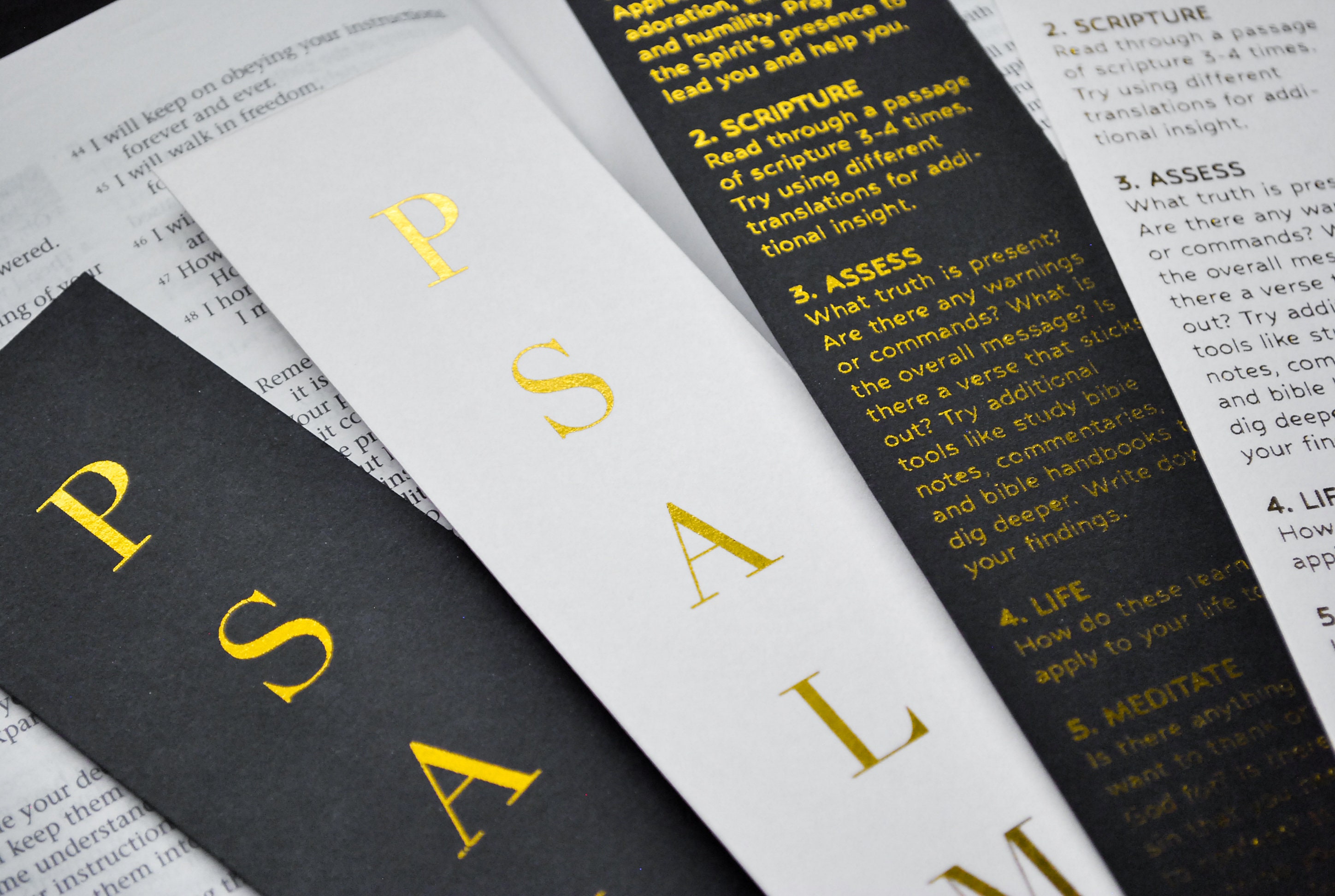 Bible Bookmark, How to Read Your Bible, Gold Foil, Christian Bookmark ...