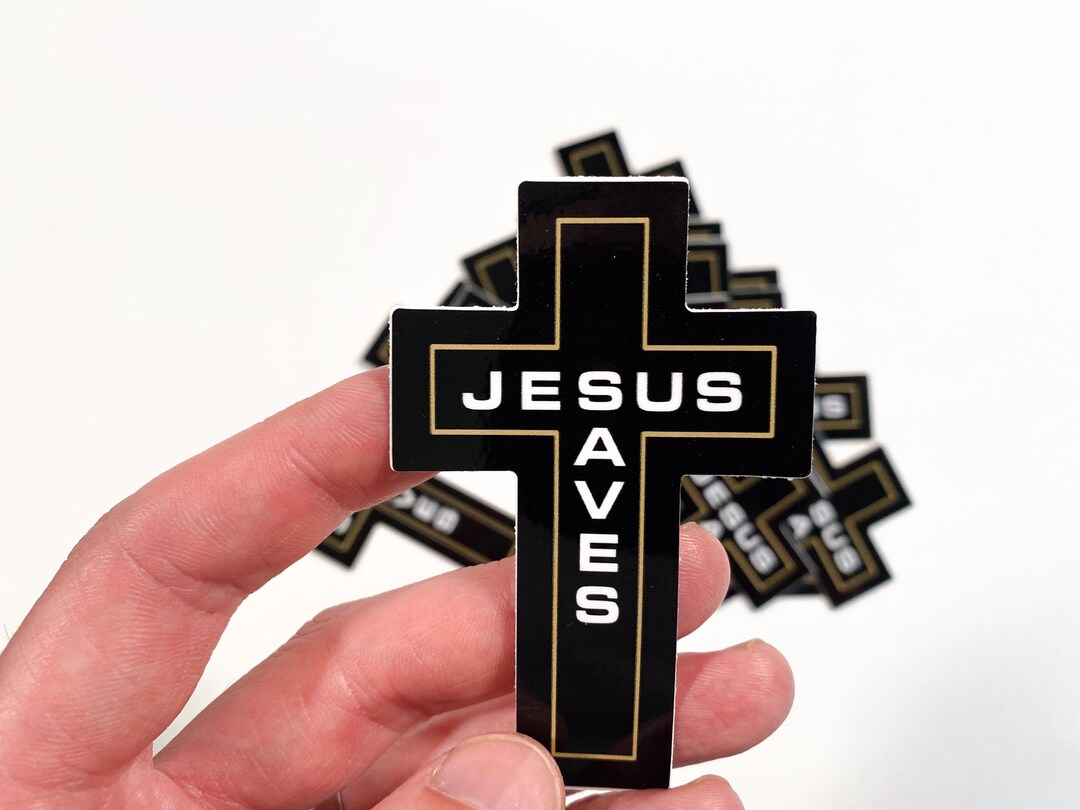 Christian Stickers, Jesus Saves, Christian Gifts, Faith Sticker, Laptop ...