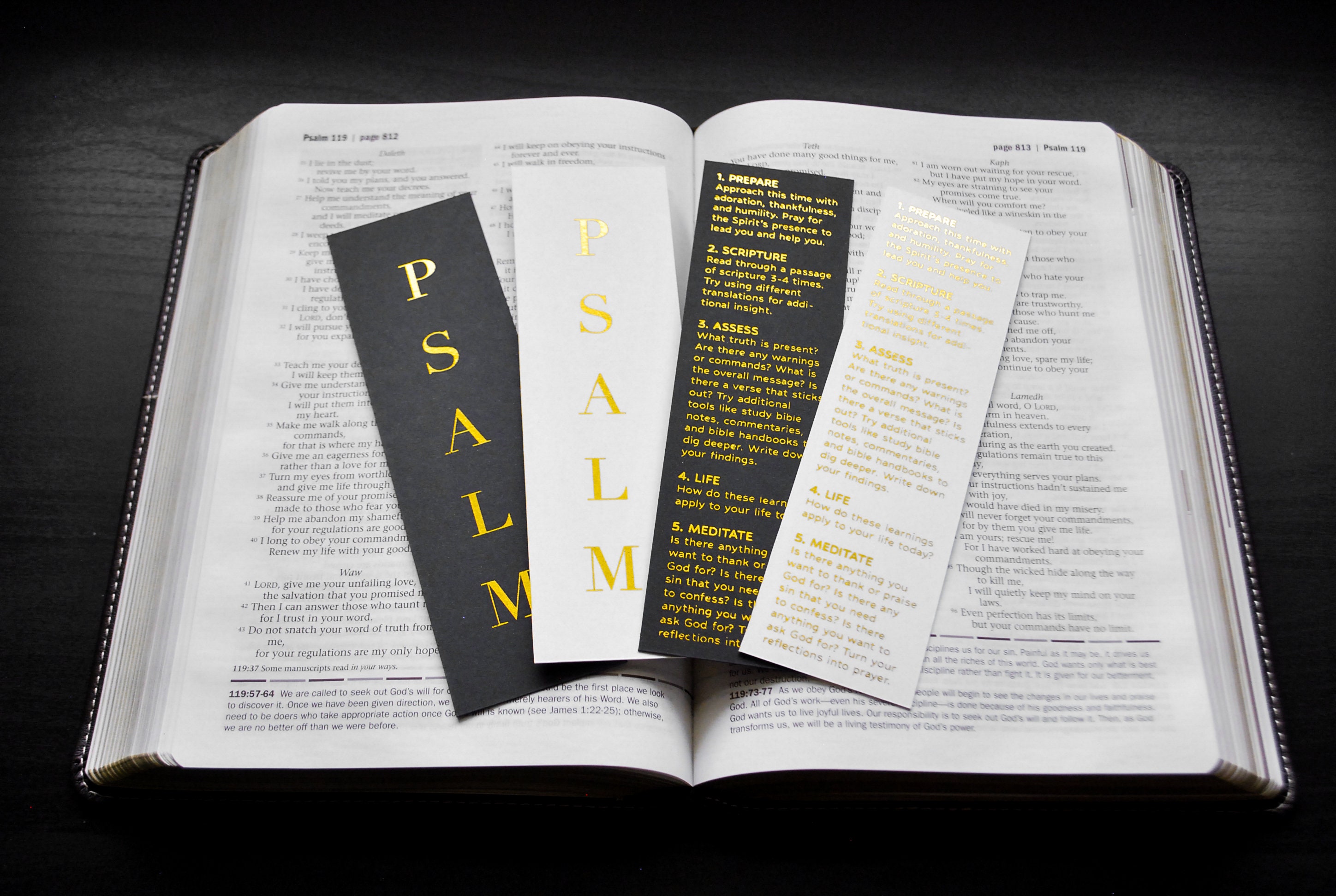 Bible Bookmark, How to Read Your Bible, Gold Foil, Christian Bookmark ...