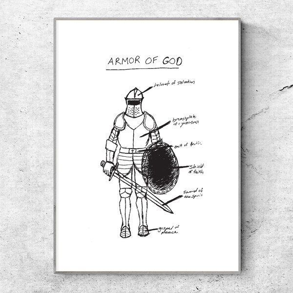 Armor of God Print - Etsy