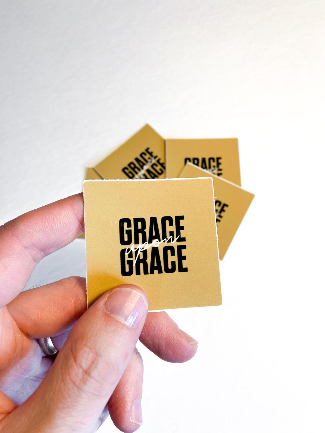 Christian Stickers, Grace Upon Grace, Christian Gifts, Faith Sticker ...