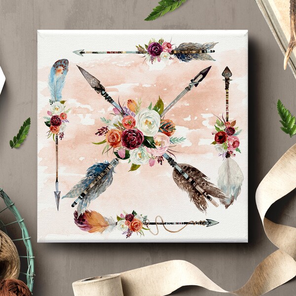 Feather Arrow Print - Etsy