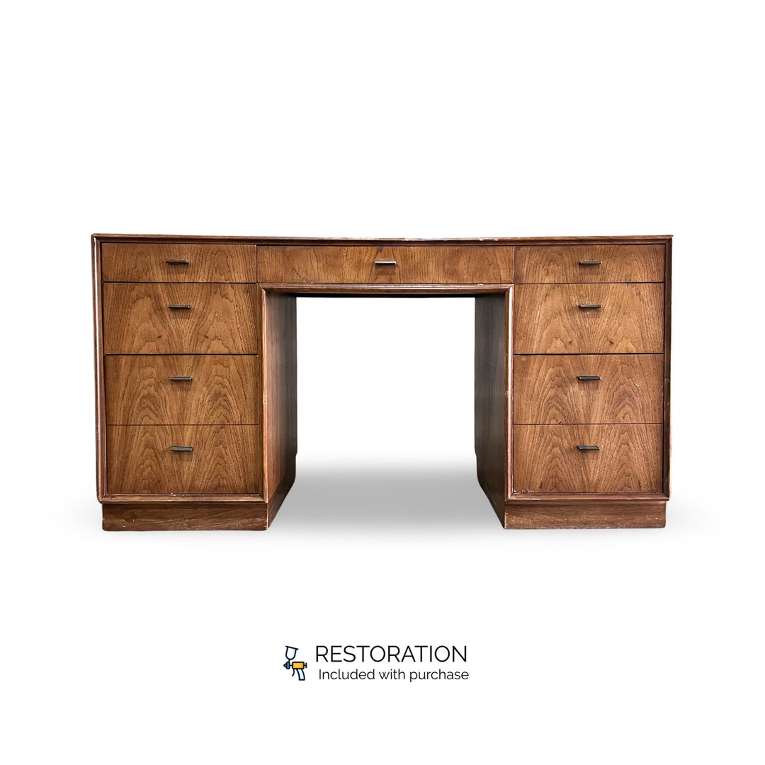 Founders Patterns 16 Vintage Mid Century Modern Desk C. 1960s - Etsy