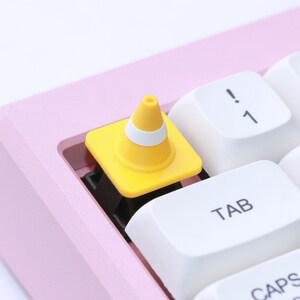 Cute Traffic Cone Keycap - Artisan Keycaps for Cherry MX Keycap ...