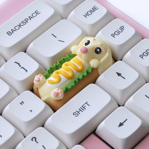 Dachshund Hotdog Artisan Keycap for Cherry MX Enter/shift/2.25u Keycap ...