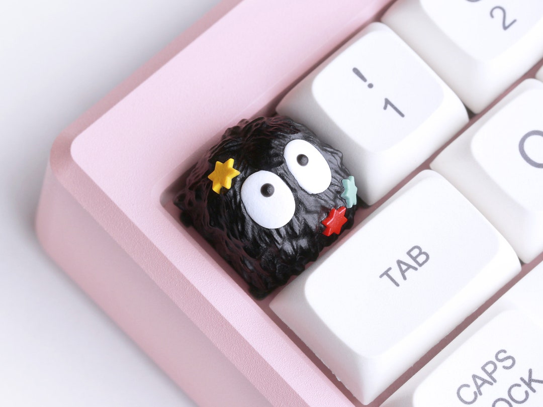 Cute Black Dust Keycap - Artisan Keycap for Cherry MX Keycap Mechanical ...