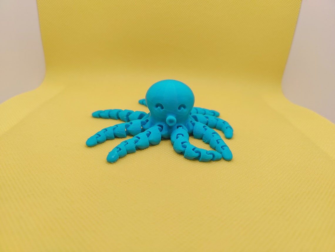 Octopus Fidget Toy Fun Kids Fidget Toy 3D Flexible Printed - Etsy