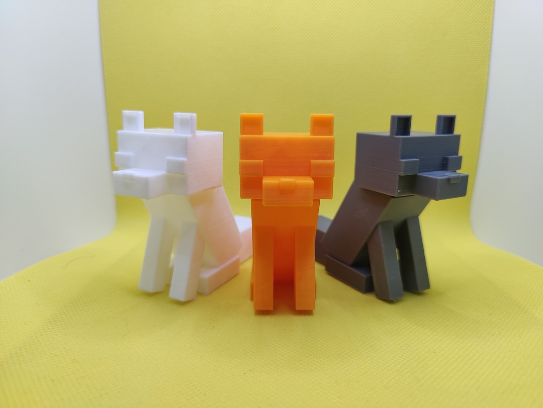 Fox Figure 3D Print Customisable Block Animal Figurine - Etsy
