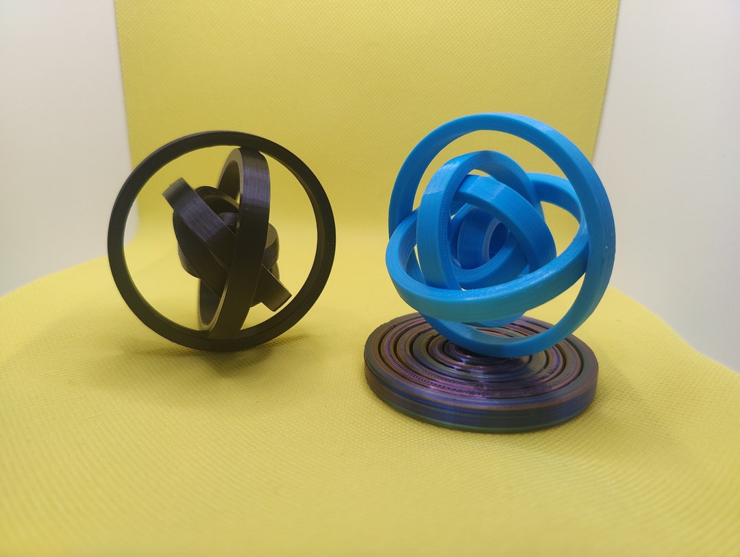 Gyro Fidget Toy 3D Printed Spinning Fidget Toy SEN - Etsy