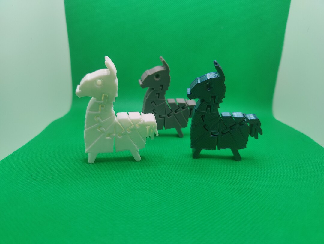 Llama Fidget Toy 3D Print Flexible Llama Toy for Kids Customisable ...