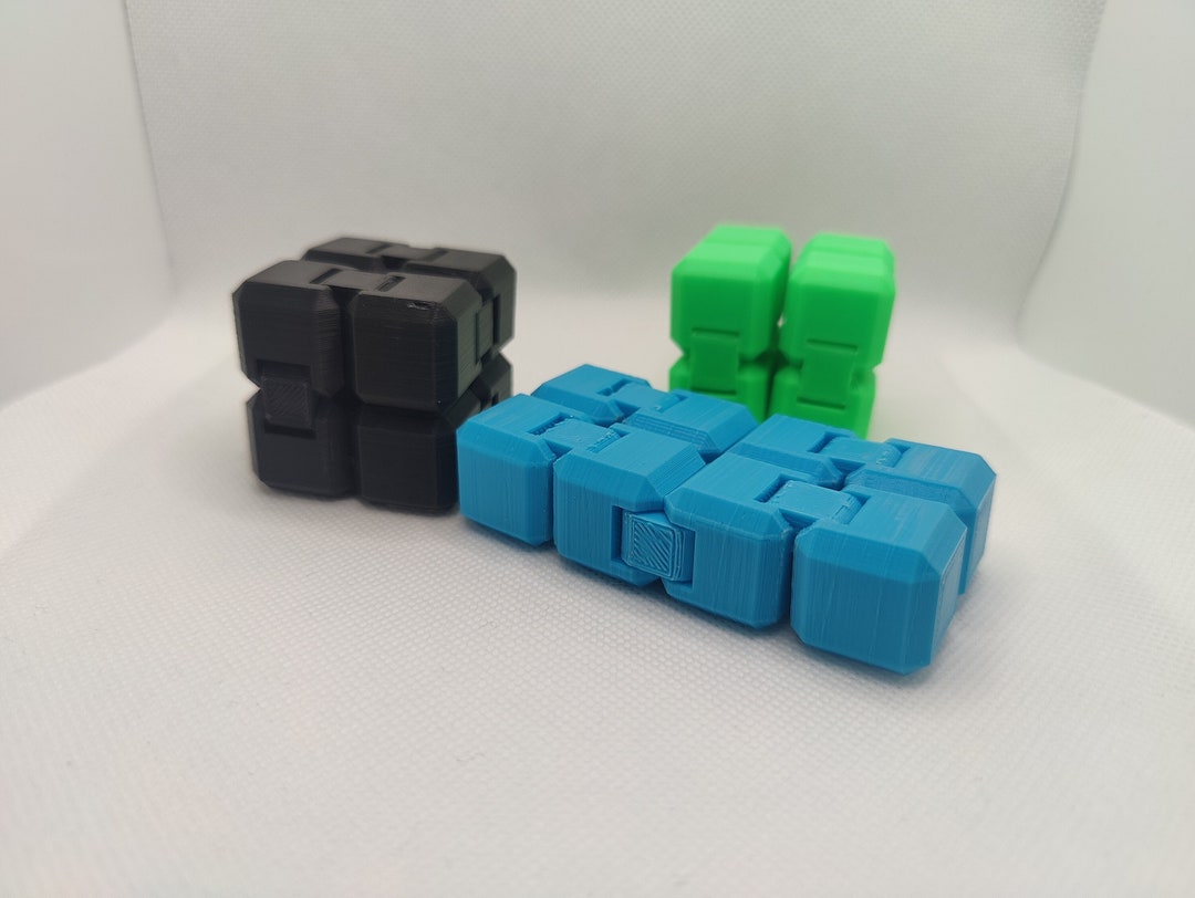 Infinity Cube 3D Printed Customisable Fidget Toy Fun Desk Accessory for ...