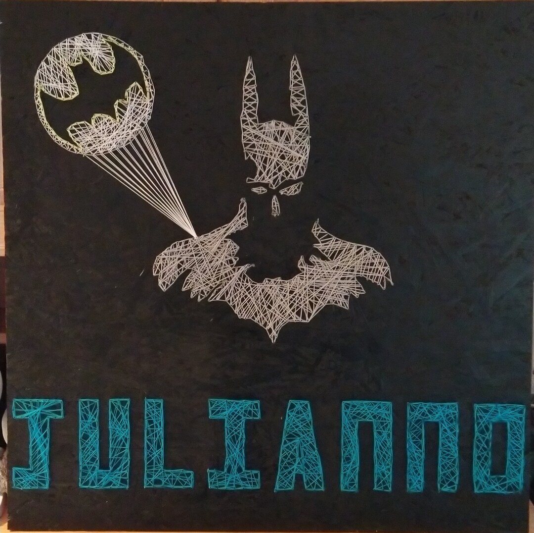 Batman mit Namen String Art - Etsy Österreich
