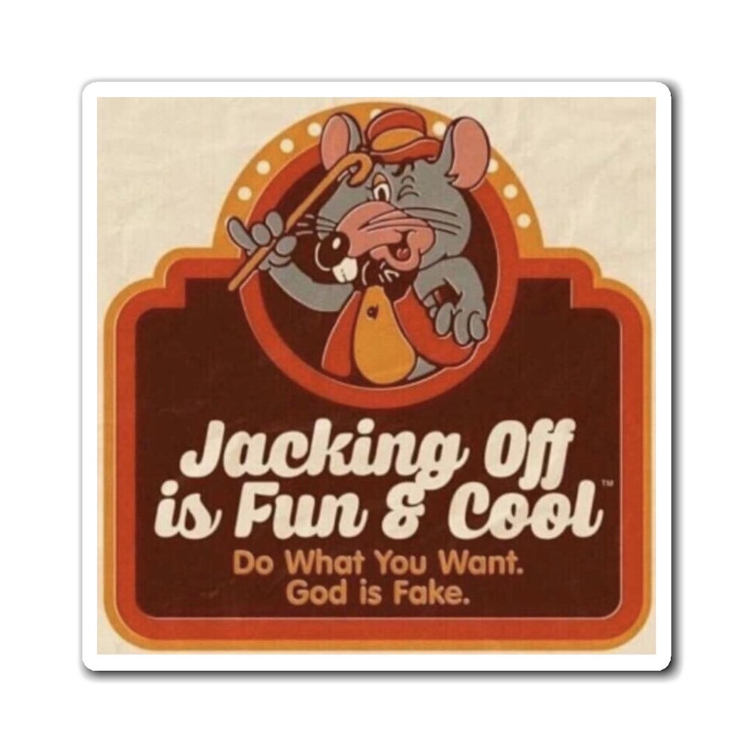 Jacking Off Is Fun And Cool Meme Square Magnet Etsy
