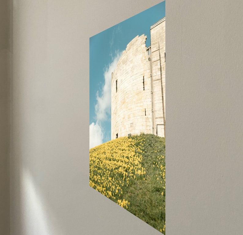 York Castle Wall Print, Sunny Clifford's Tower Photo, Historic UK ...