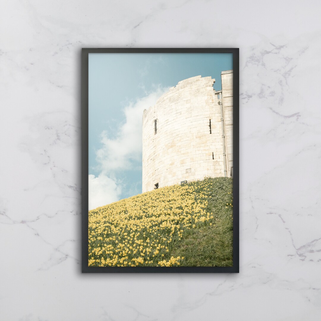 York Castle Wall Print, Sunny Clifford's Tower Photo, Historic UK ...