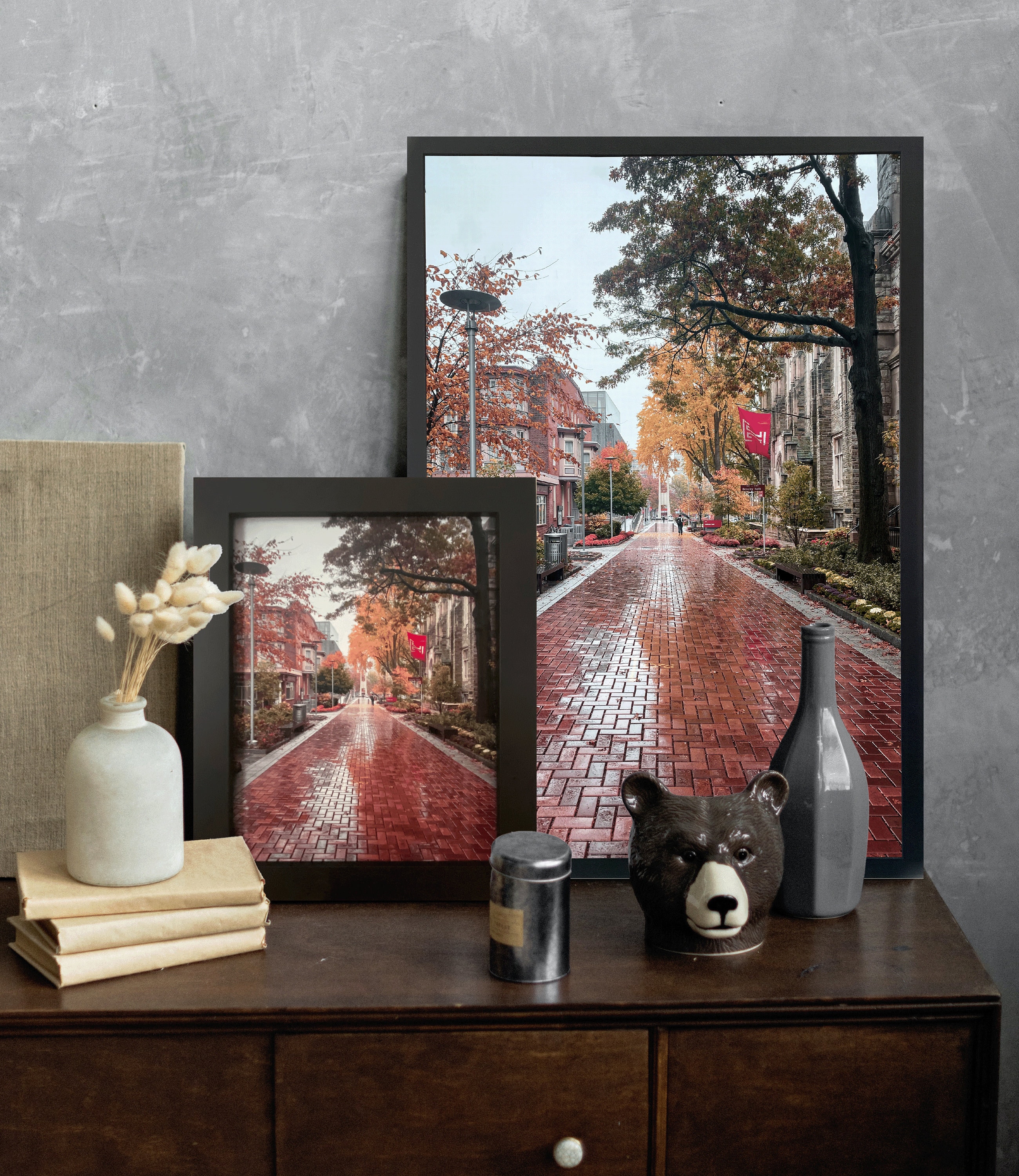 Temple University Wall Print, Polett Walk Autumn Poster, Philadelphia ...