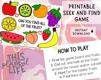 Seek and Find Game | Etsy