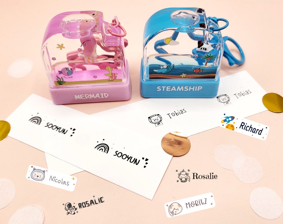 Name Stamps Textile Stamps Self-inking Stamps for Clothing - Etsy
