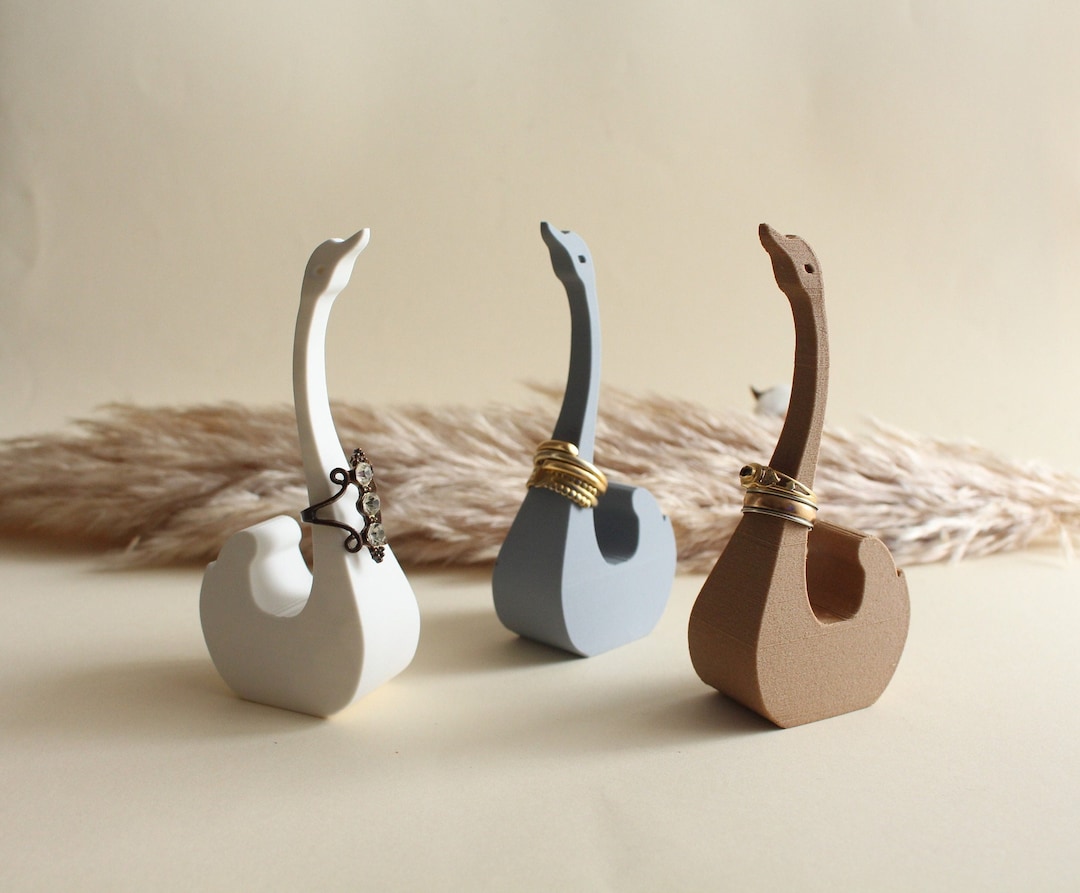 Porta-anéis Swan - Porta-joias - Etsy Portugal
