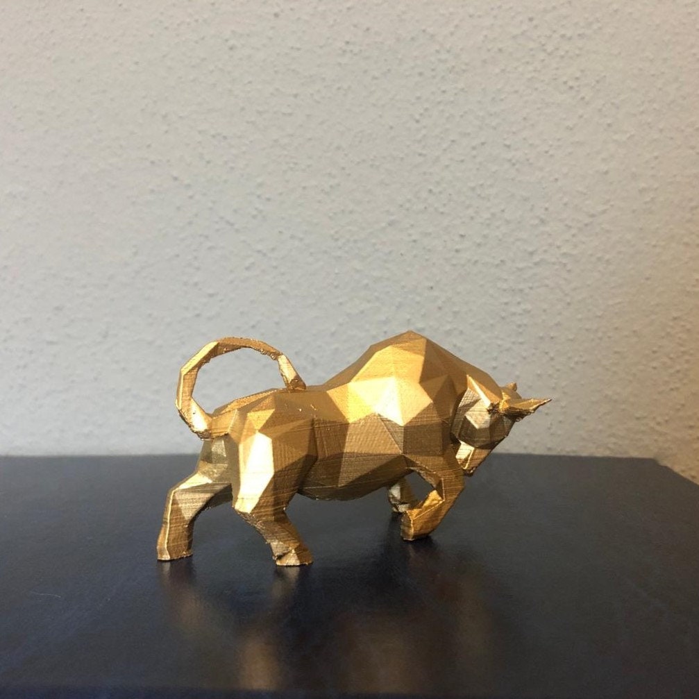 Geometric Bull Home and Office Decor - Etsy