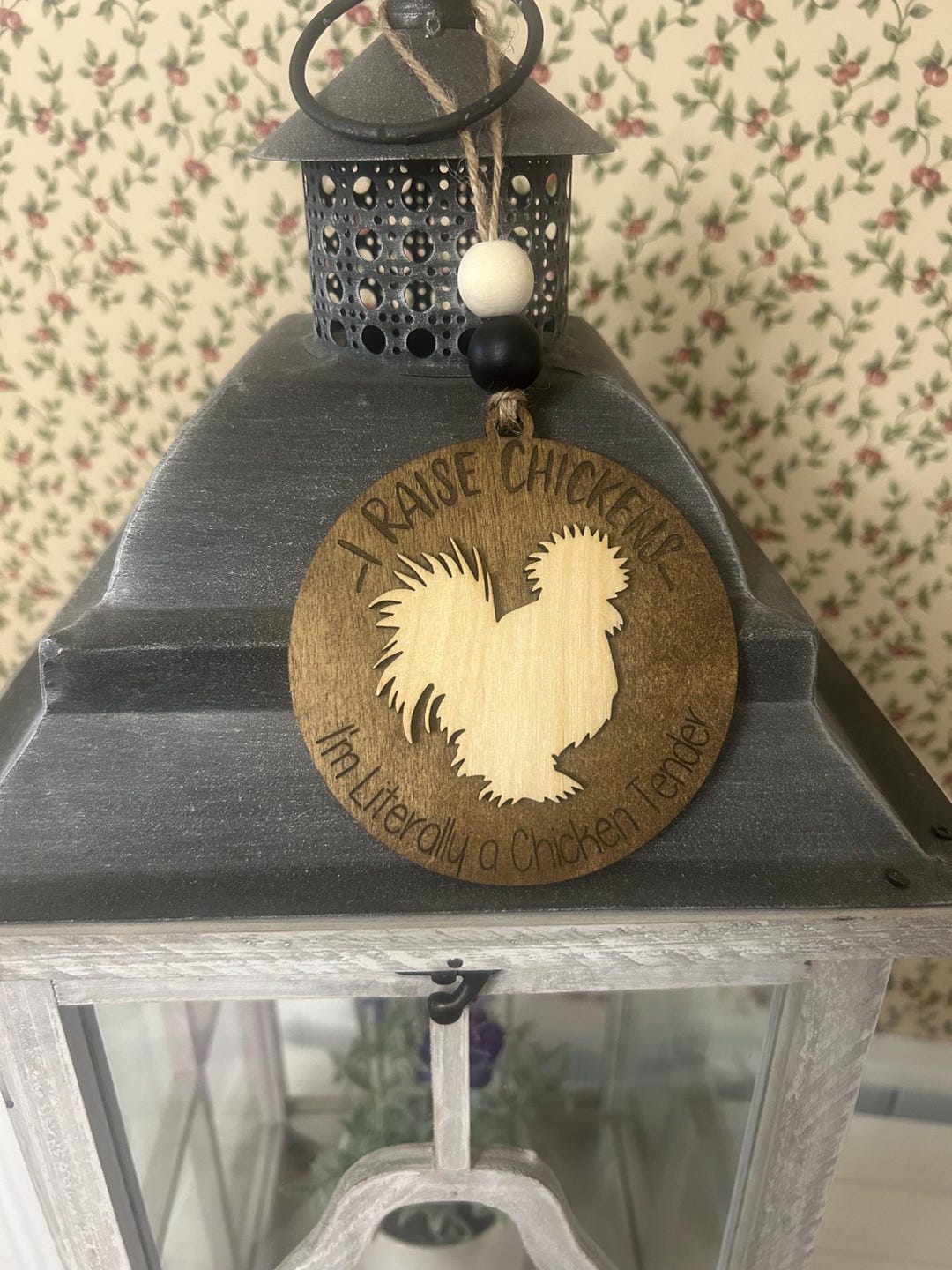 Handmade Wooden Chicken Tag, Farmhouse Decor - Etsy