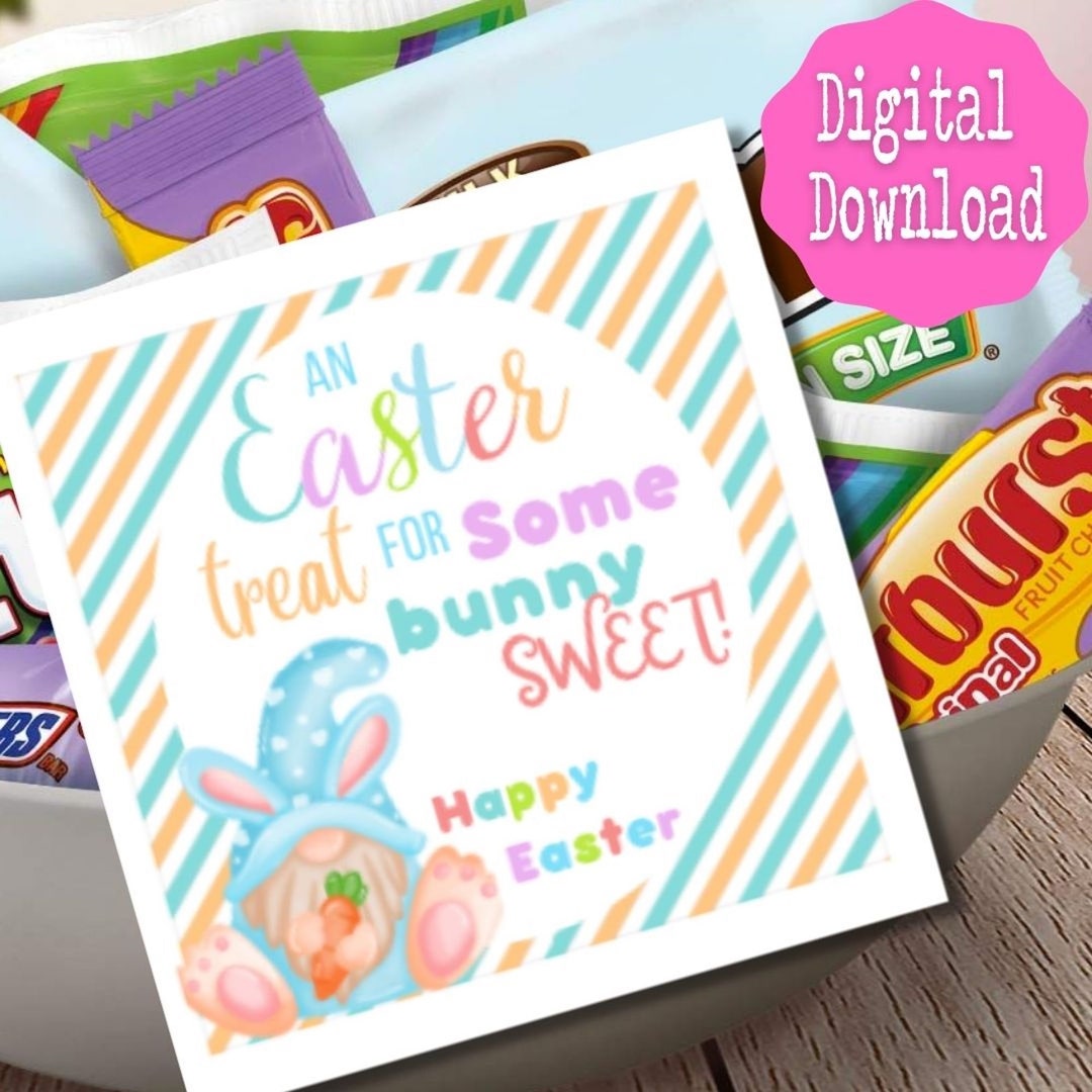 Some Bunny Sweet Printable Tags, Staff Gift Tag, Staff Bunny Tag, Staff ...