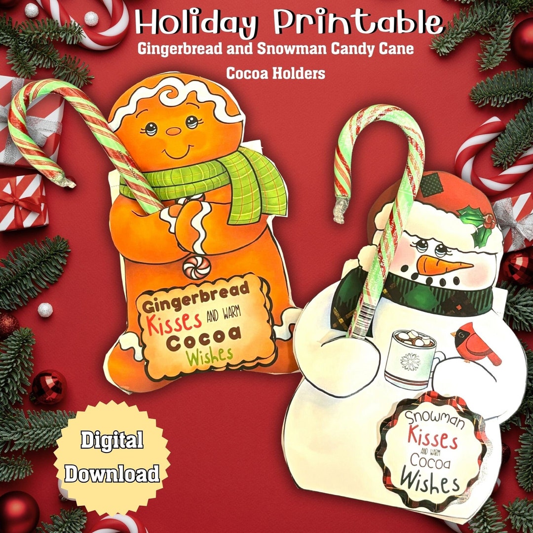 Snowman Hot Cocoa Packet, Gingerbread Hot Cocoa Packet Printable, Hot ...