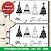 Printable Christmas Gift Tags Christmas Tree Tags Christmas - Etsy
