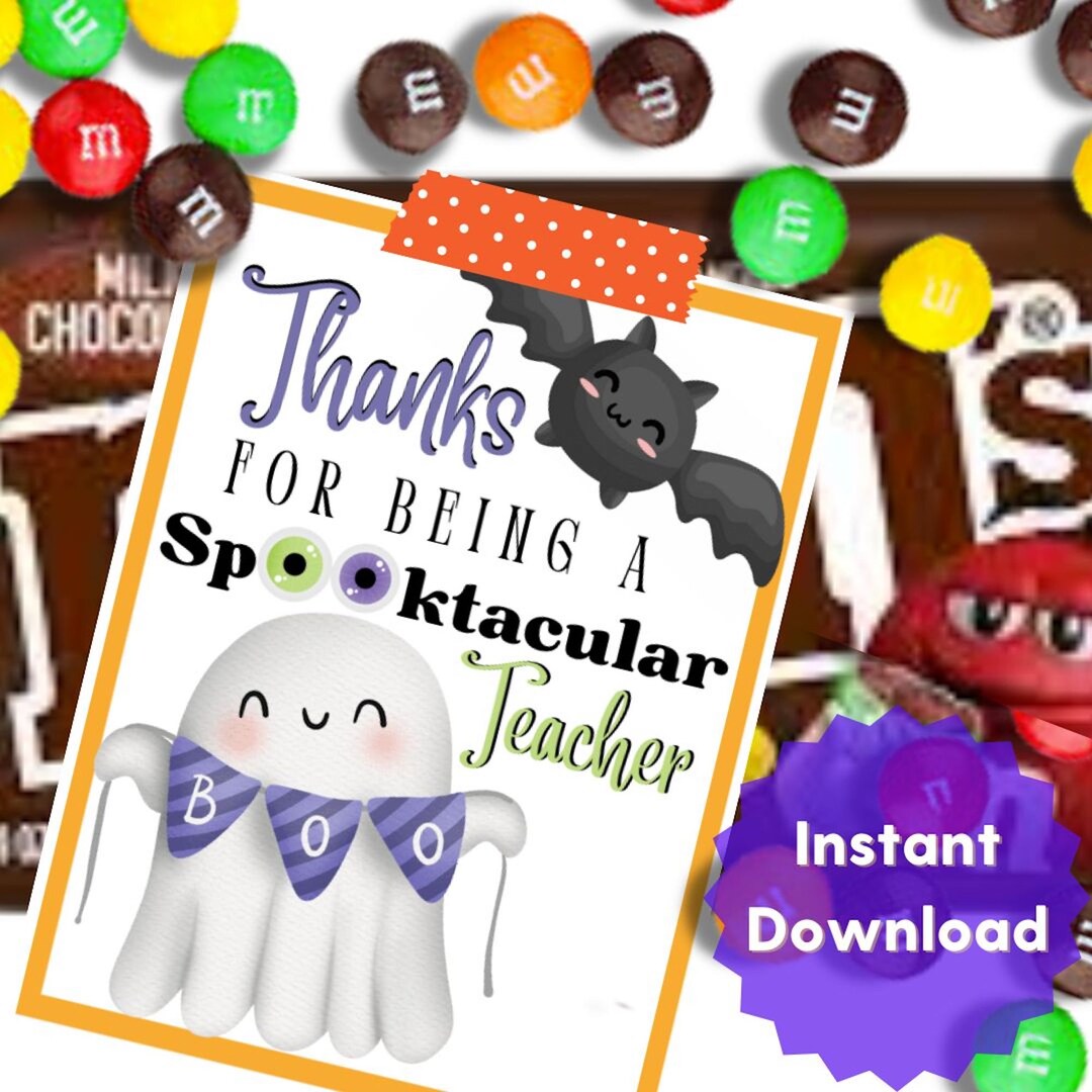 Halloween Tags Printable, Employee Appreciation Tag, Thanks Gift ...