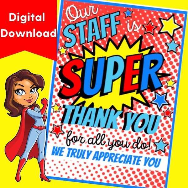 Superhero Staff Week - Etsy