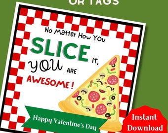 Pizza My Heart Pizza Gummy Valentine - Personalized Classroom Valentine ...