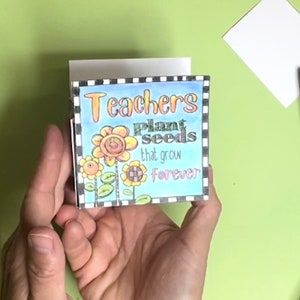 Teacher Appreciation Printable DIY Treat Box Printable Box - Etsy
