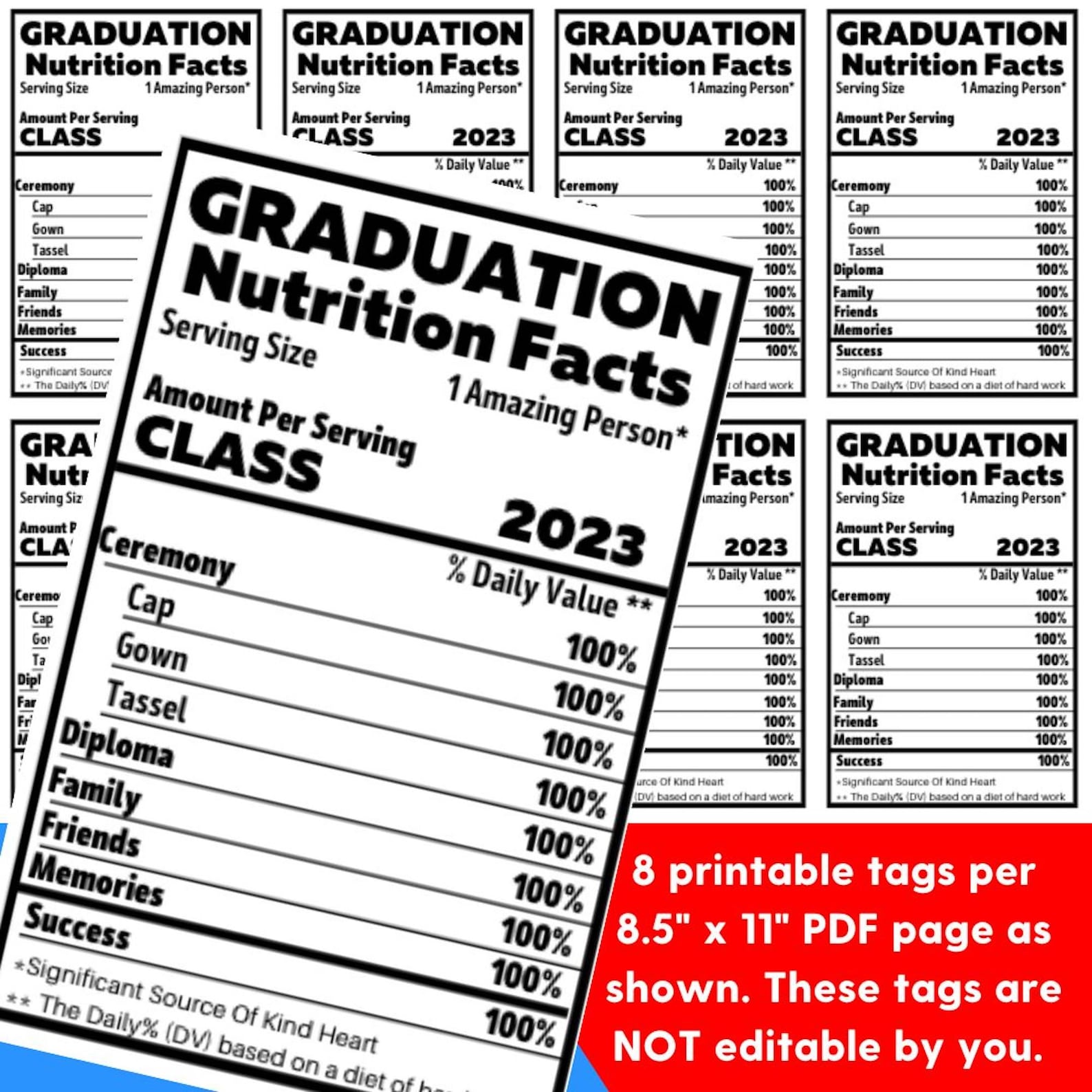 Graduate Nutrition Facts Svg Class 2023 Svg Graduation - Etsy Canada