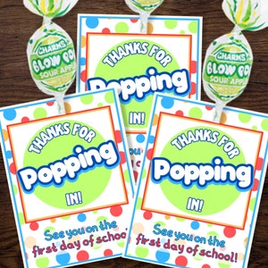 Open House Meet the Teacher Lollipop Holder, EDITABLE DIGITAL DOWNLOAD ...