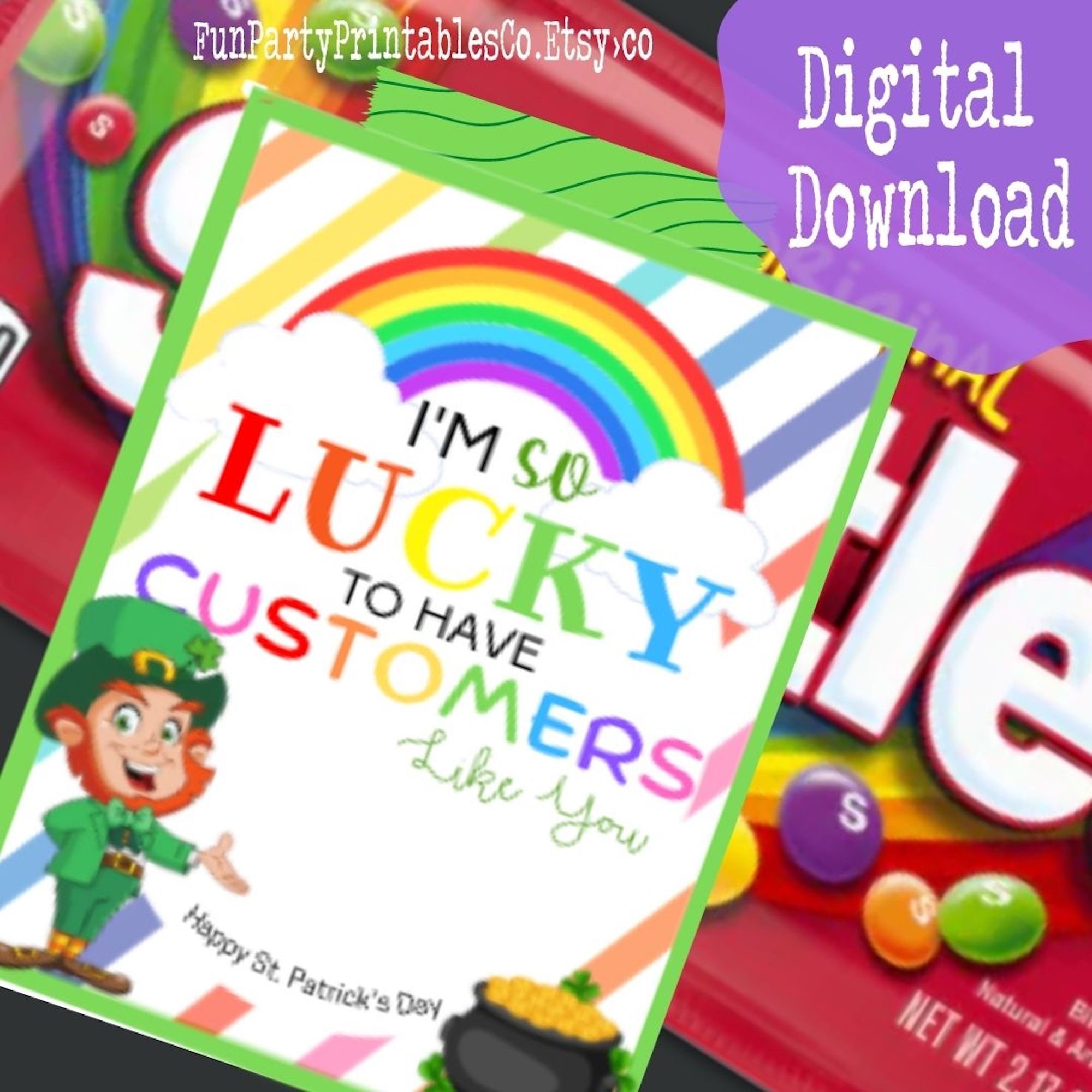 So Lucky to Have Customers Like You, Customer Thank You Card ...