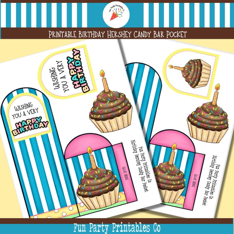 Printable Birthday Candy Bar Wrapper, Happy Birthday Printable, DIY ...