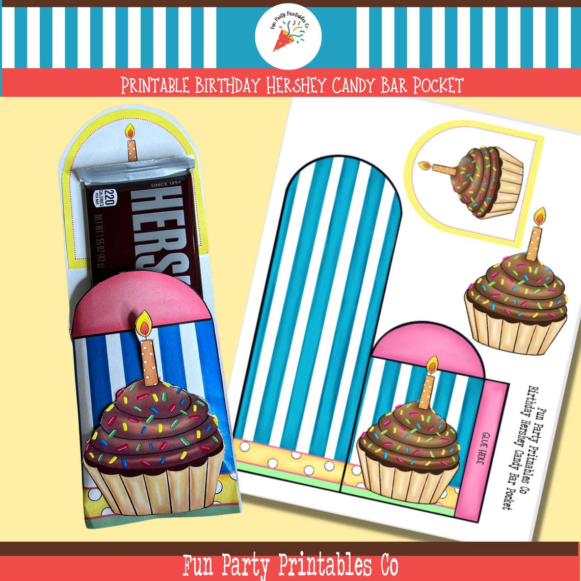 Printable Birthday Candy Bar Wrapper Happy Birthday - Etsy