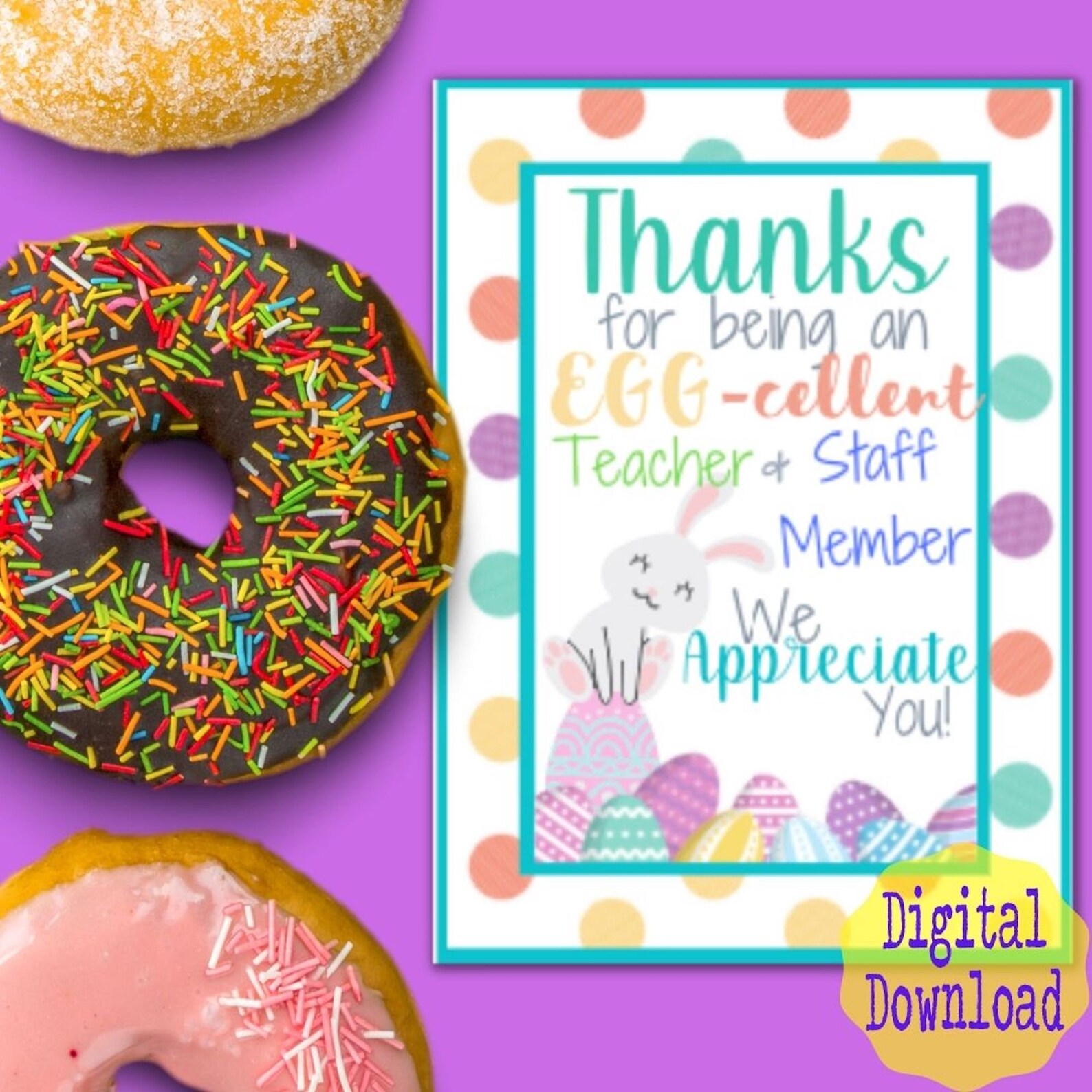 Egg-cellent Easter Basket Tag Employee Appreciation Tags - Etsy