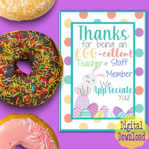 Egg-cellent, Easter Basket Tag, Employee Appreciation Tags, Thank You ...