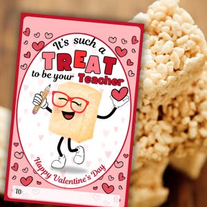 Classroom Valentines FROM TEACHER for Student Printable Valentine Tags ...