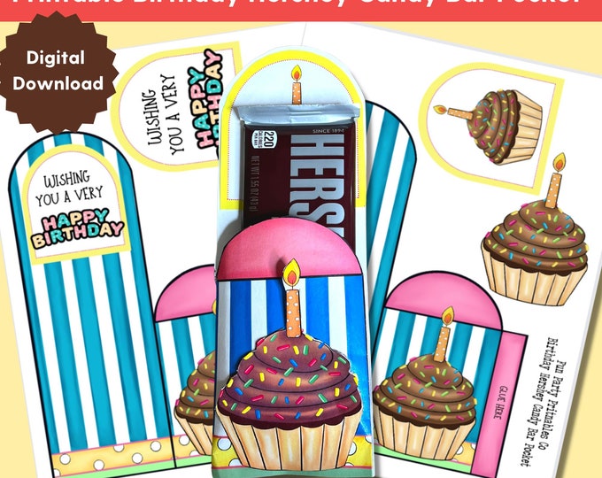 Candy Bar Poster for Kid Birthday 18x24 Inch, Boy or Girl Birthday Sign ...