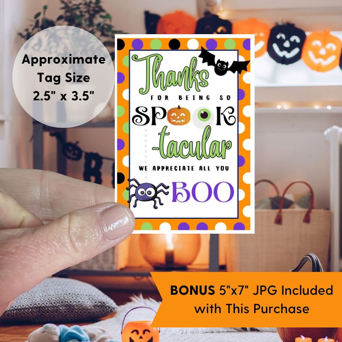 Halloween Printable Tags Halloween Employee Appreciation - Etsy