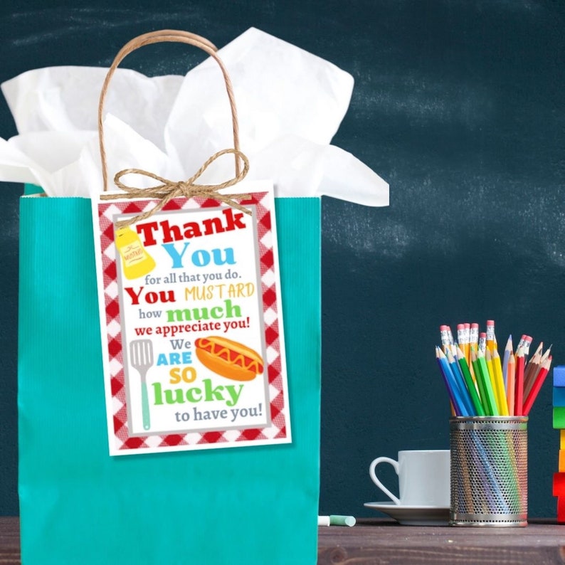 BBQ Employee Appreciation Gift Tags: Cookout Thank You (printable) - Etsy