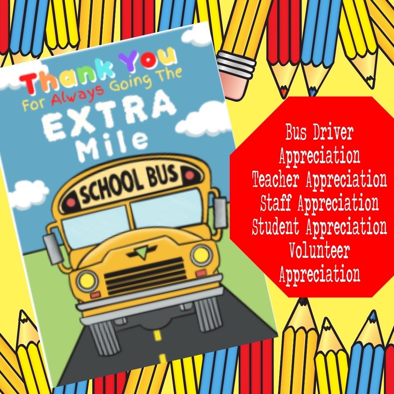 Bus Driver Appreciation Employee Thank You Staff - Etsy